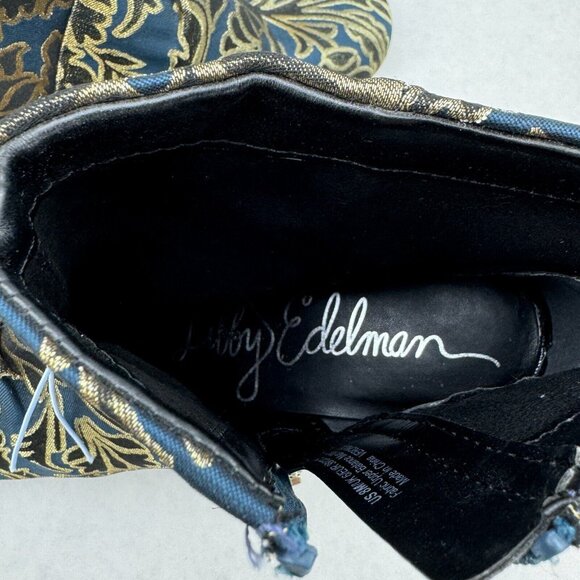 libby. edelman | Shoes | Libby Edelman Veronica Womens Blue Gold Ankle ...